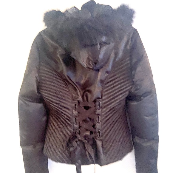 bebe | Jackets & Coats | Very Nice Bebe Jacket With Faux Trimmed ...
